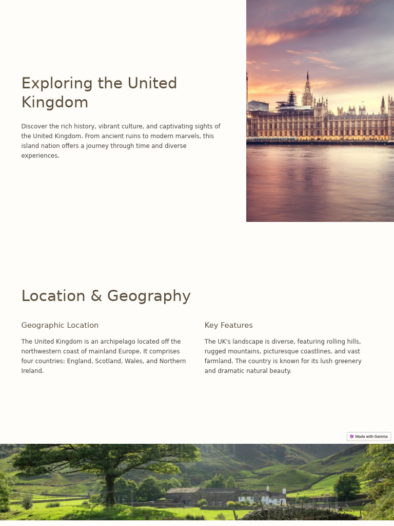 Exploring The United Kingdom 1 | PDF | United Kingdom | England