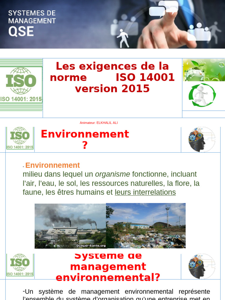 Exigences ISO 14001-2015-TEG - Copie | PDF | Gestion des ressources ...