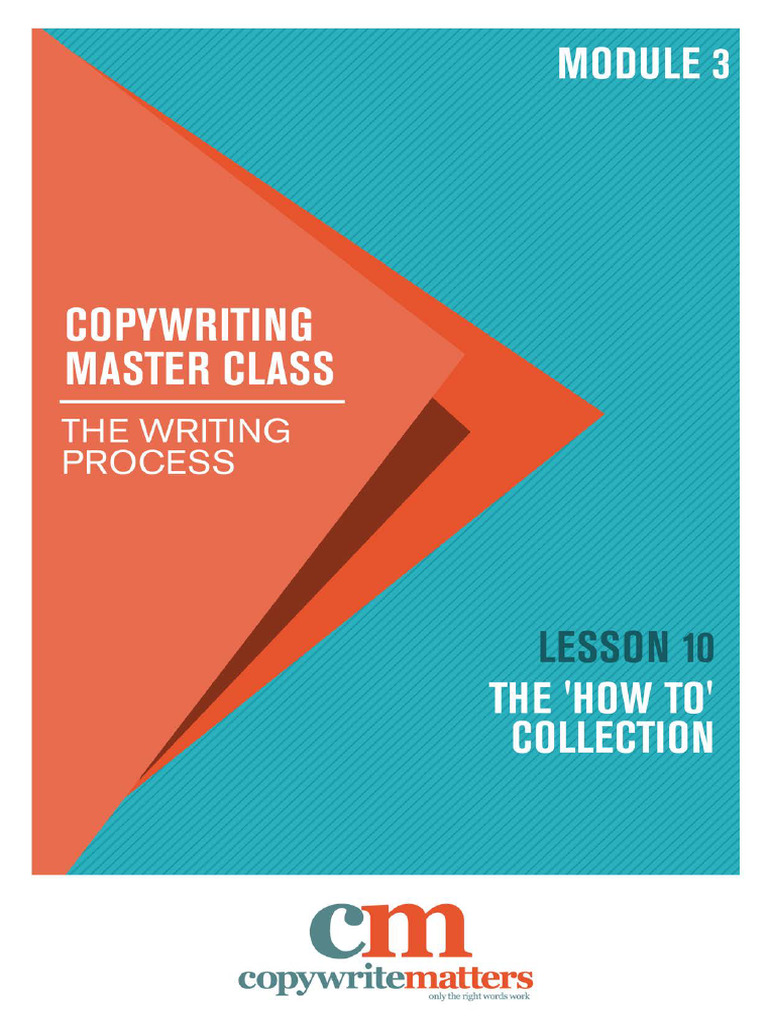 Master Class Copywriting | PDF | Copywriting | Advertising