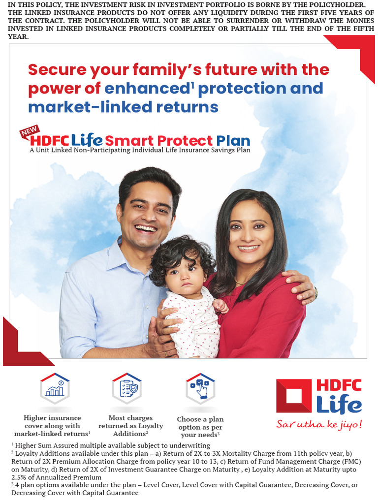 HDFC Life Smart Protect Plan Brochure | PDF | Insurance | Present Value