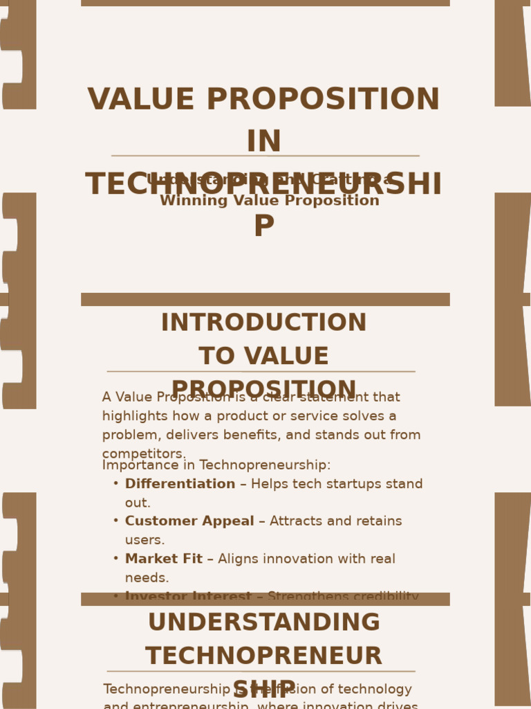 Techno Chapter 6 VALUE PROPOSITION | PDF | Internet Of Things | Artificial Intelligence