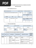 Hoja de Ruta - Semana de Gestión 2025 | PDF | Aprendizaje
