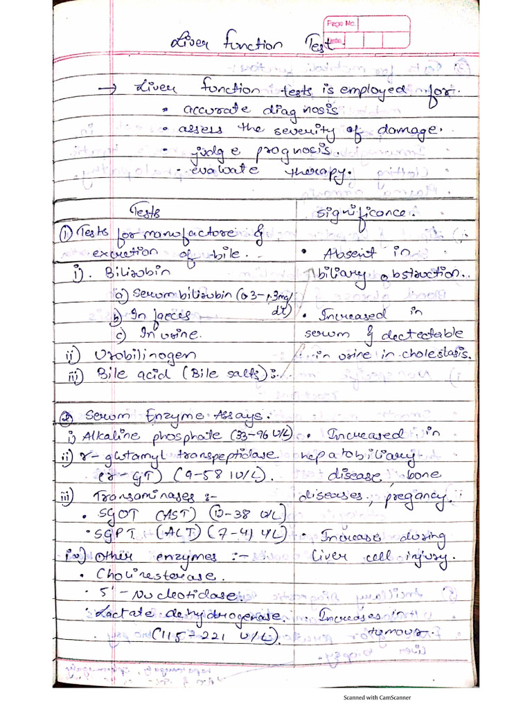 4. Liver Function Tests | PDF
