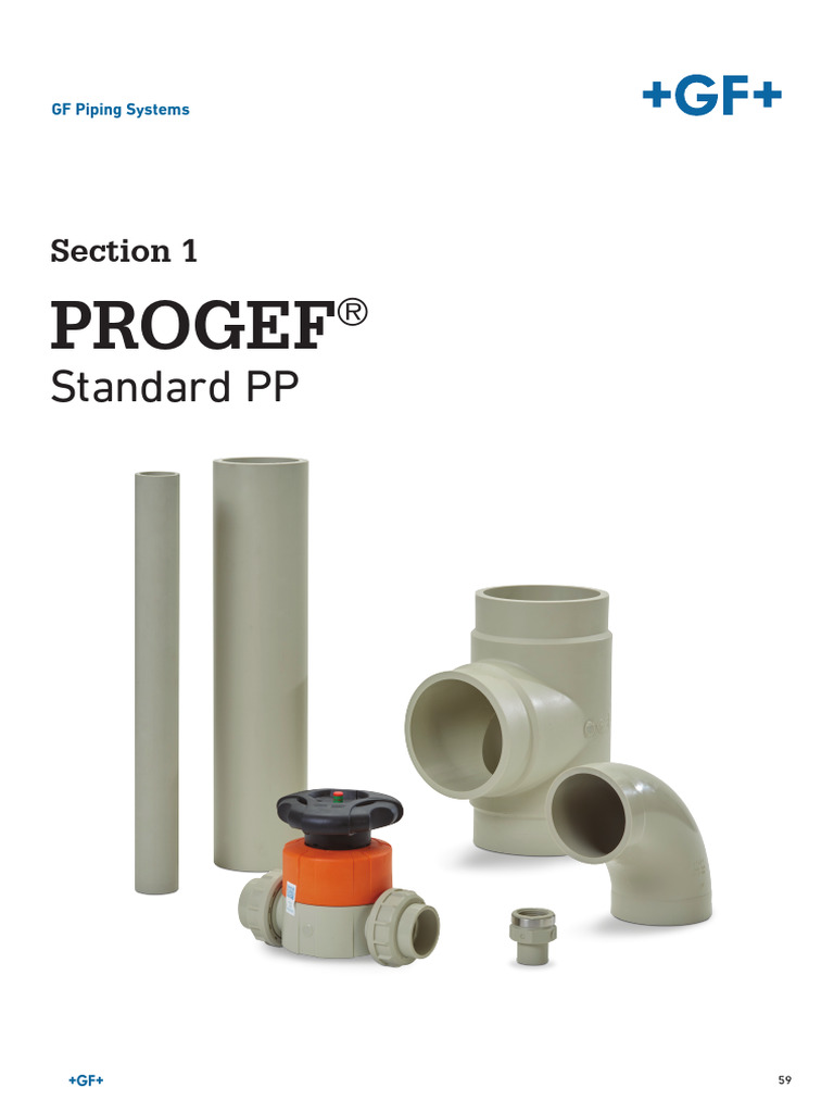 Gfps Us Catalog Progef Standard Polypropylene en | PDF | Pipe (Fluid Conveyance) | Mechanical ...