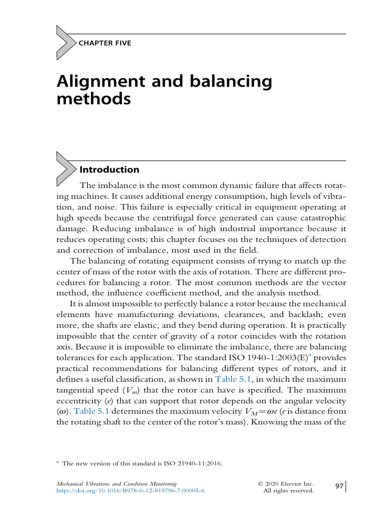 Alignment and Balancing Methods: Chapter Five | PDF | Engines ...