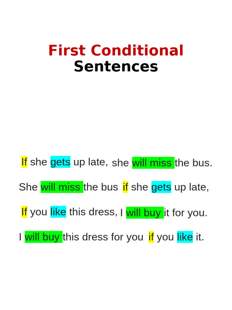 First Conditional | PDF