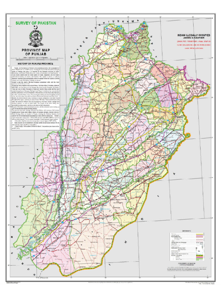 Punjab Road Travel Map Latest | PDF