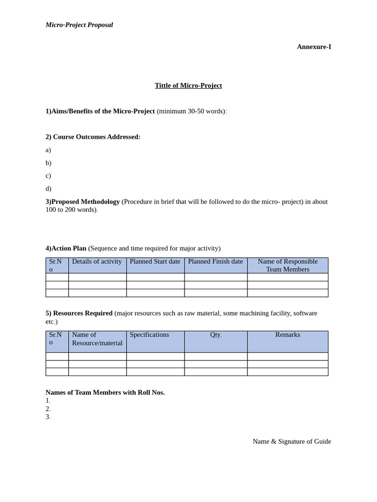 Micro-Project Report Format I Scheme | PDF
