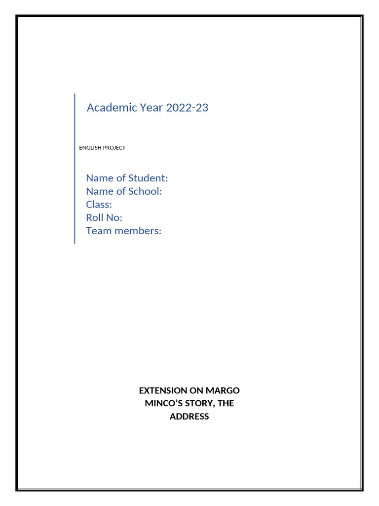 English HHW Project 2022 - Final | PDF