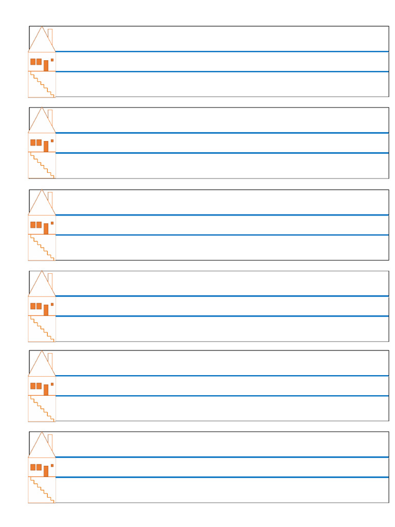 Schrijflijnen Met Huisje | PDF