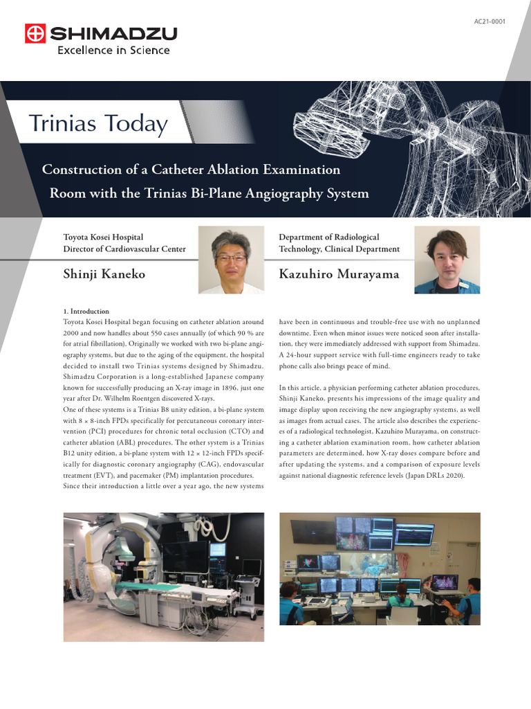 Ac21-0001 Trinias Today Construction | PDF | Angiography | Radiography