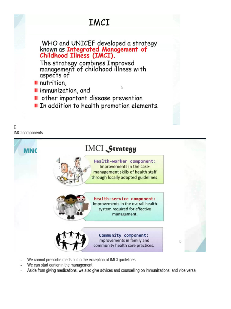 IMCI Reinforcement Session | PDF | Human Diseases And Disorders | Clinical Medicine