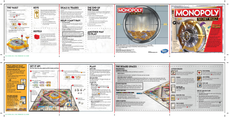 F5023 - en Us - Monopoly Secret Vault Board Game For Kids Ages 8 and Up ...