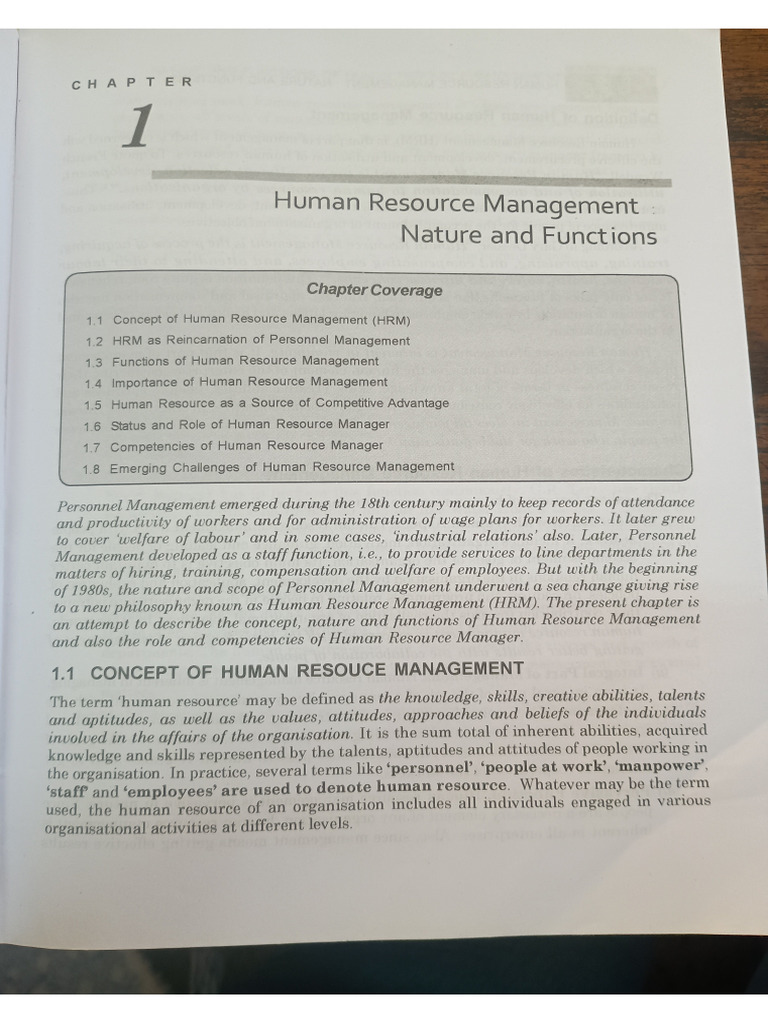 HRM Ch-1 and Ch-2 | PDF