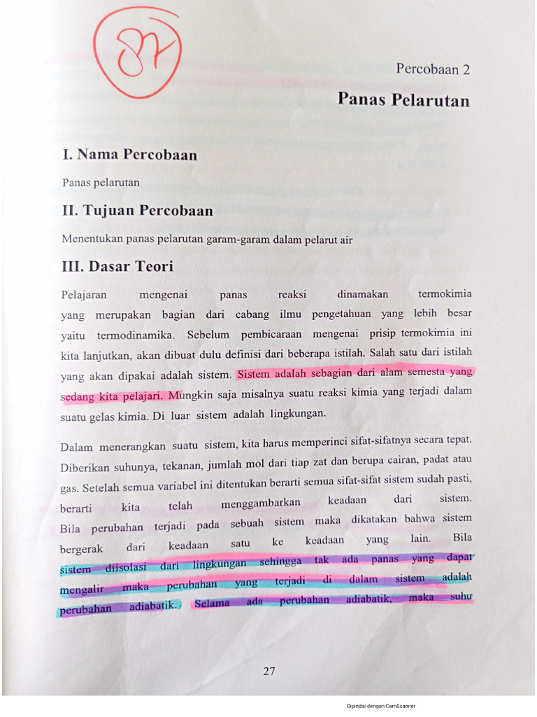 Panas Pelarutan | PDF