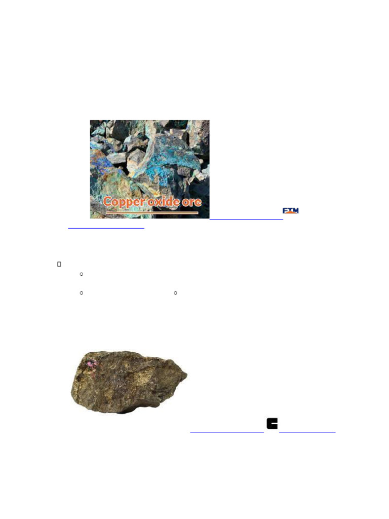 Overview of Ore Types and Extraction | PDF | Distillation | Ore
