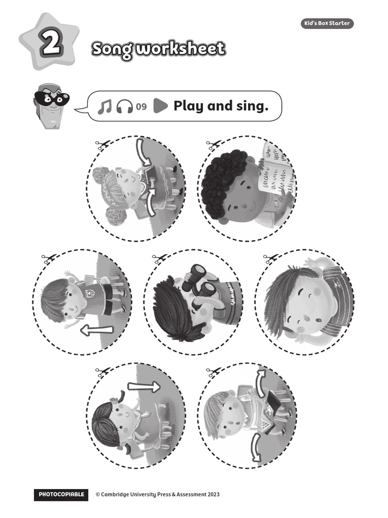 KidsBox Starter Unit2 Song Worksheet | PDF