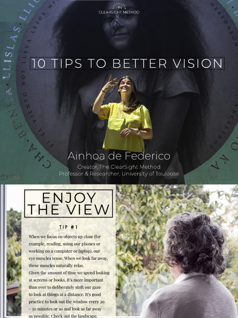 10 Tips To Better Vision - ClearSight Method 2022 | PDF