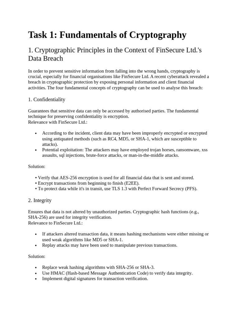 Task 1 | PDF | Cryptography | Encryption