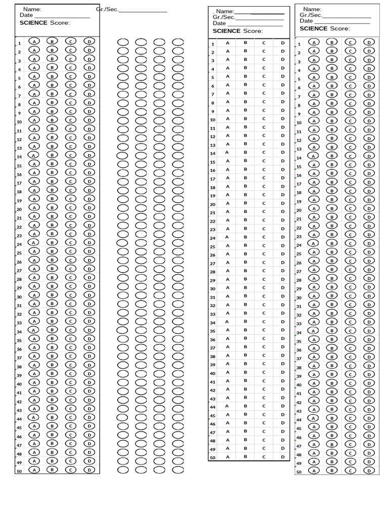 answer-bubble-sheet-fil | PDF