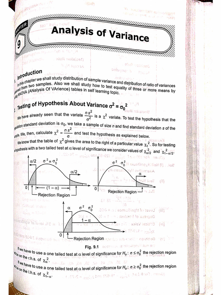 Analysis of Variance | PDF
