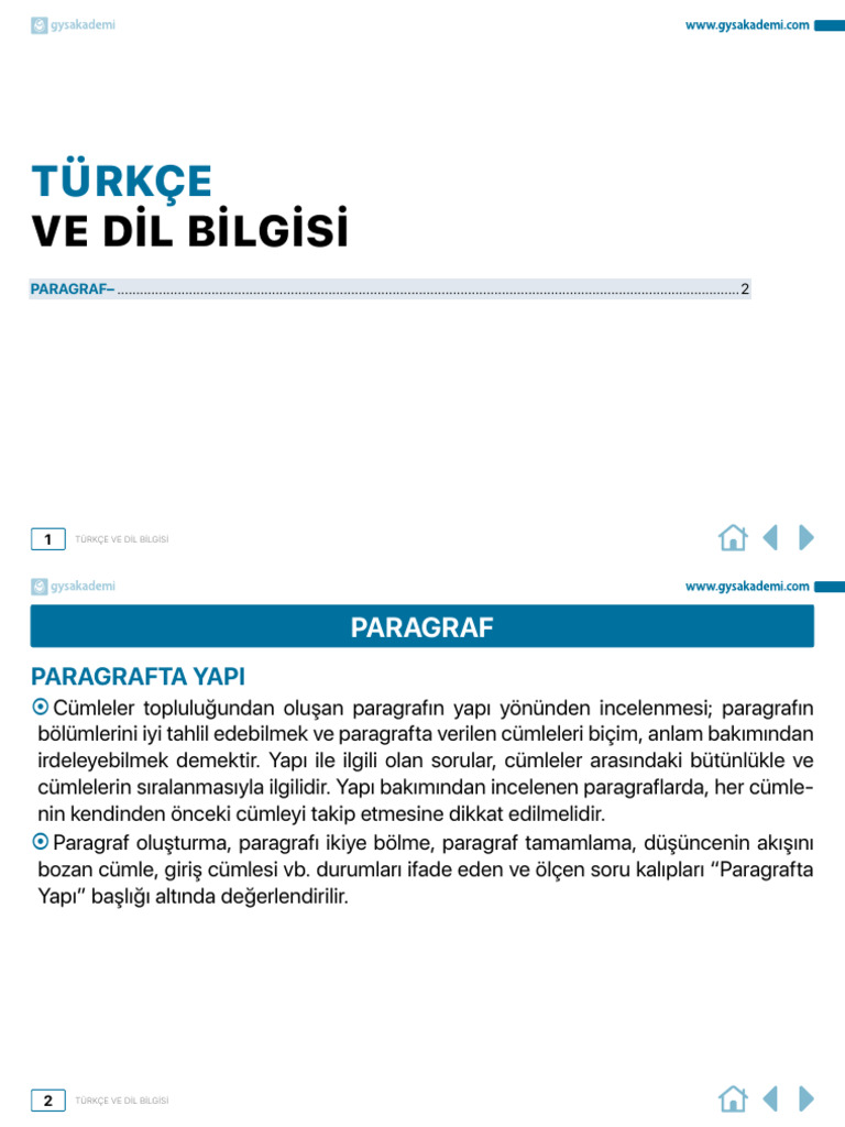 Turkce Paragraf | PDF