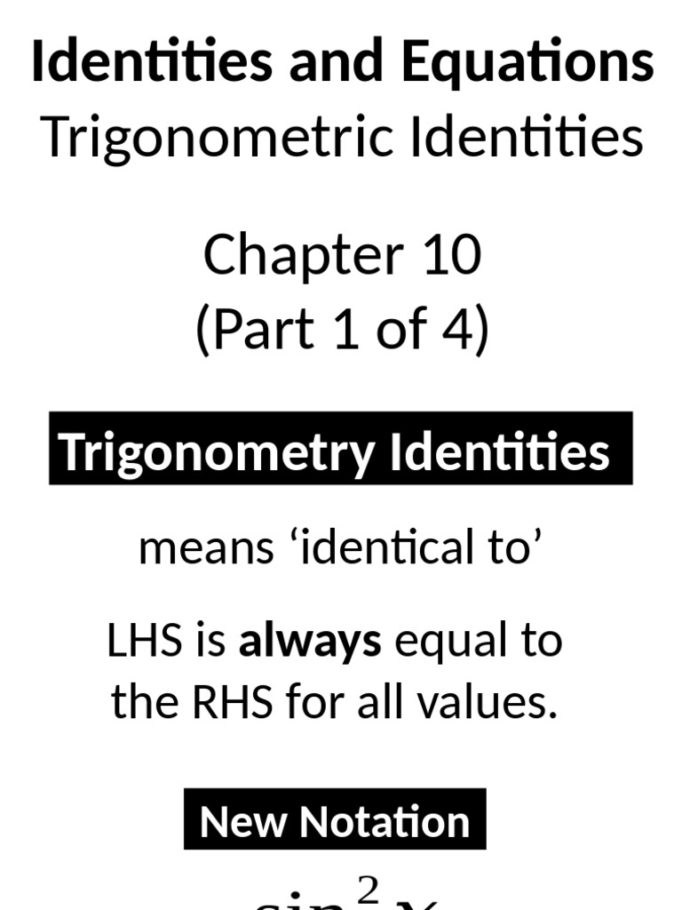 Trigonometric Identities | PDF