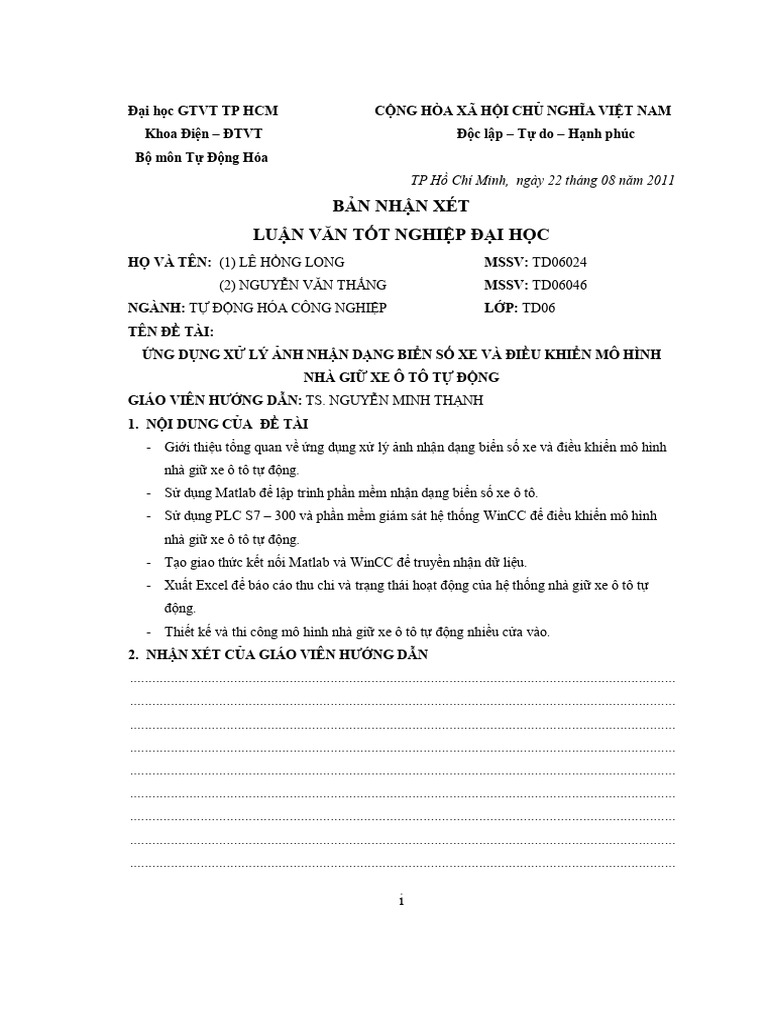 Bao Cao Luan Van | PDF