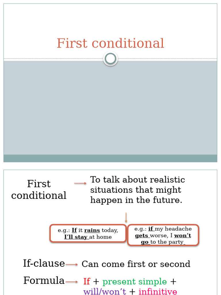 First and Zero Conditionals Grammar Guides 140050 (1) | PDF