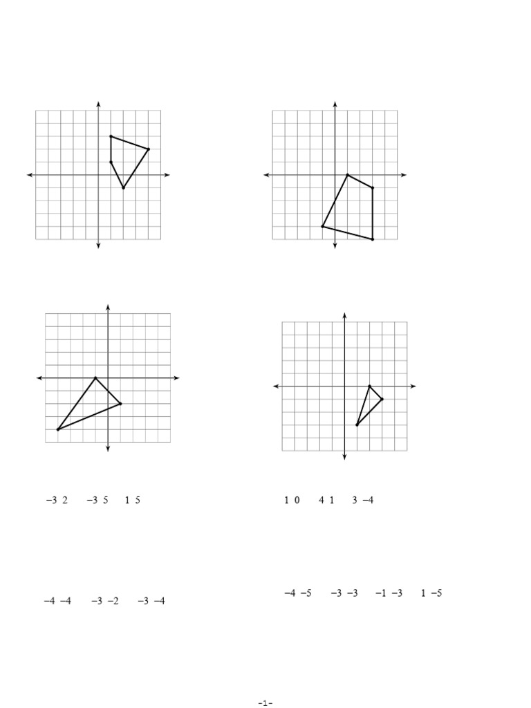 Geometry - Rotations Worksheet | PDF | Geometry | Euclidean Geometry