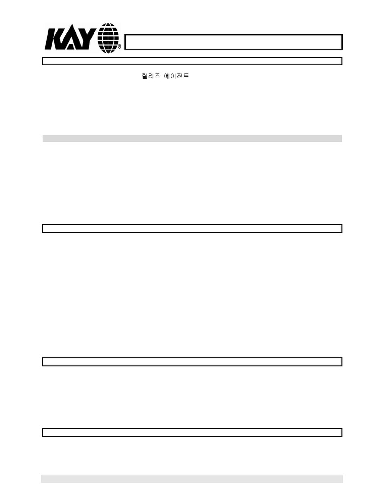 Kr-En-911803-02-Kay Release Agent | PDF | Dangerous Goods | Toxicity