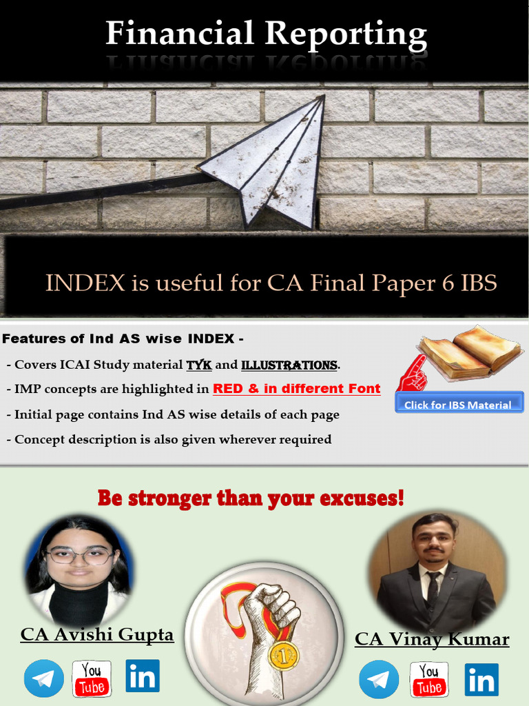Ind As Wise Index FR-Final | PDF | Income Statement | Fair Value