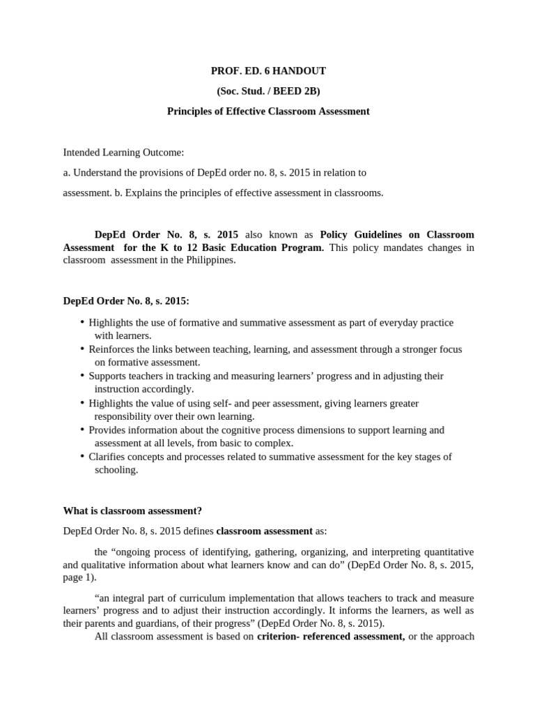 ALLENEQUI-1.4-Principles of Effective Classroom Assessment Students ...