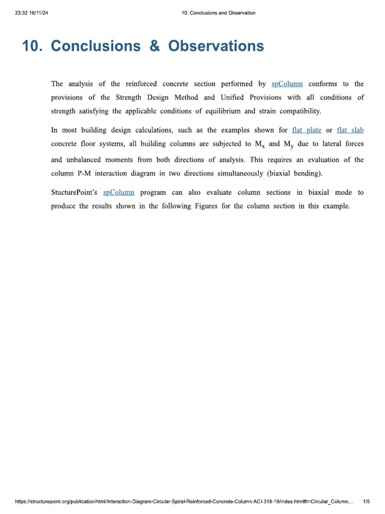 Interaction Diagram - Circular Spiral Reinforced Concrete Column (ACI ...