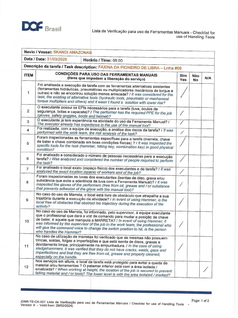 Checklists | PDF