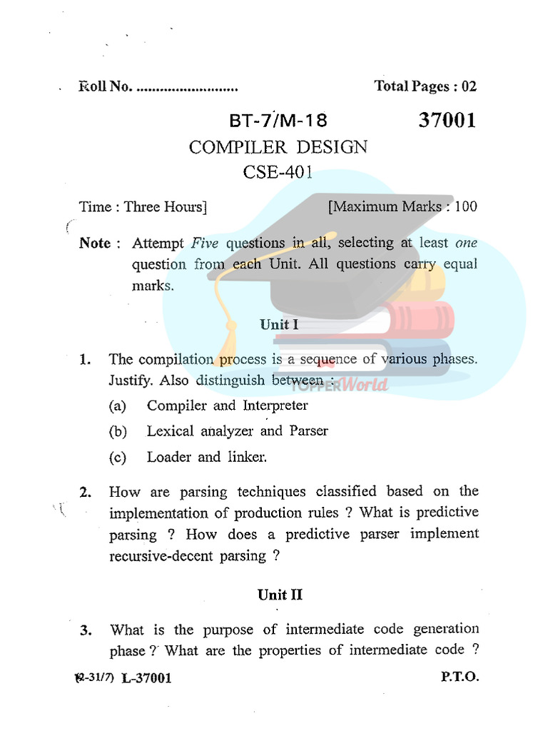 CD 2018 Kuk Cse 7TH Sem | PDF