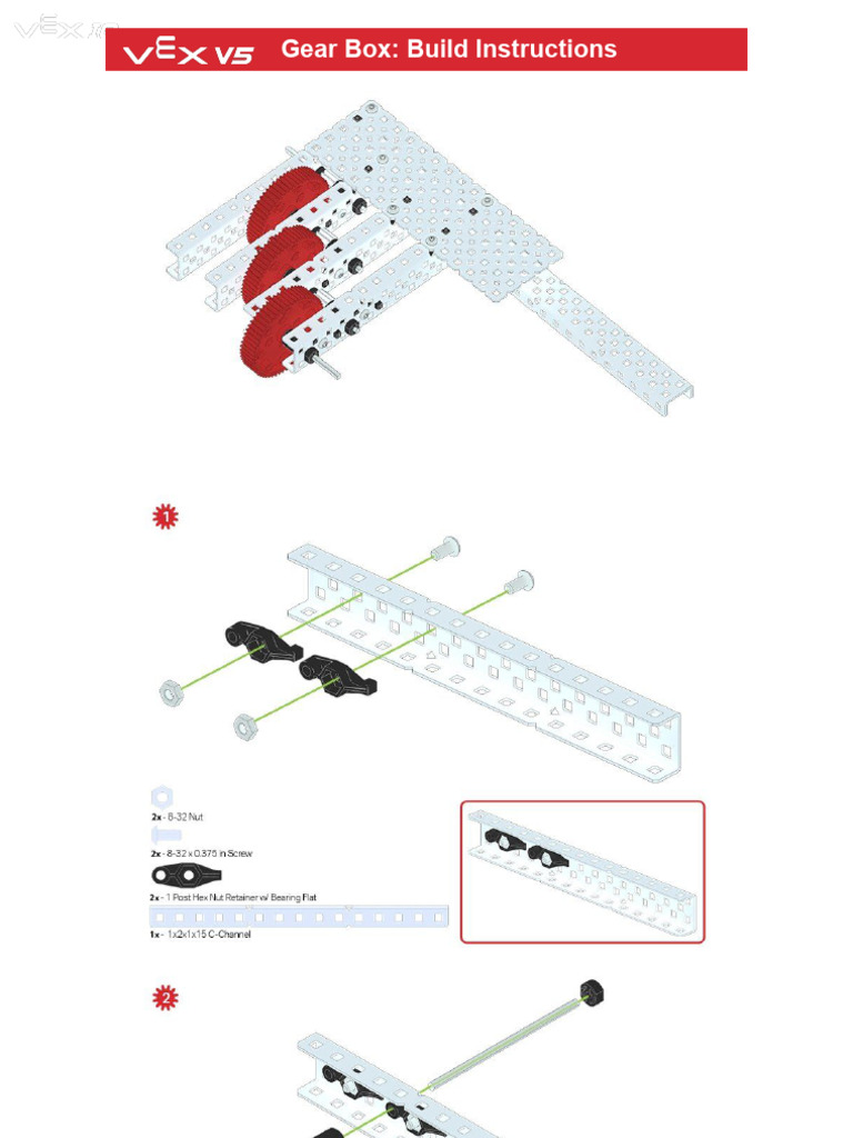 V5 - Gear Box Build Instructions | PDF