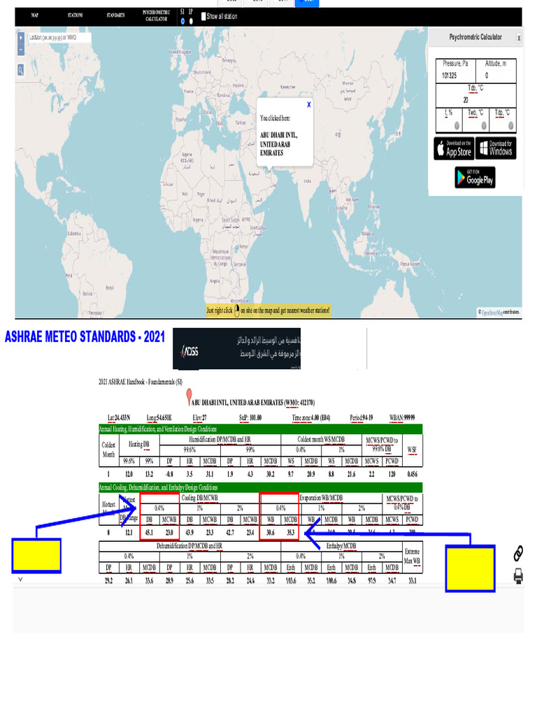 ASHRAE Climatic Design Conditions 2009 - 2013 - 2017 - 2021 | PDF ...