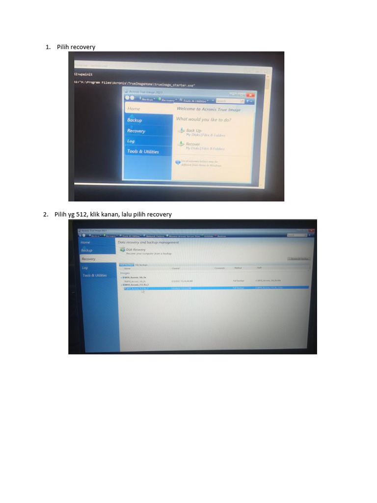 Panduan Recovery Reimage OS | PDF