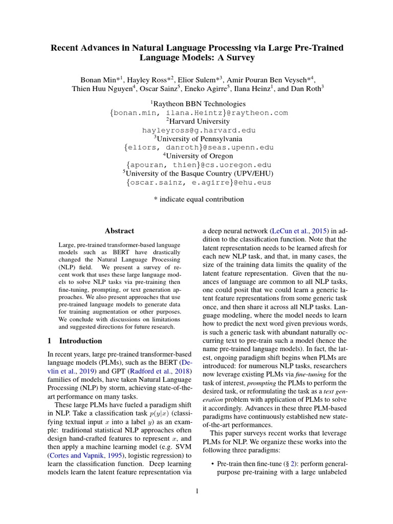 Advancement in NLP Paper | PDF | Applied Linguistics | Cognitive Science