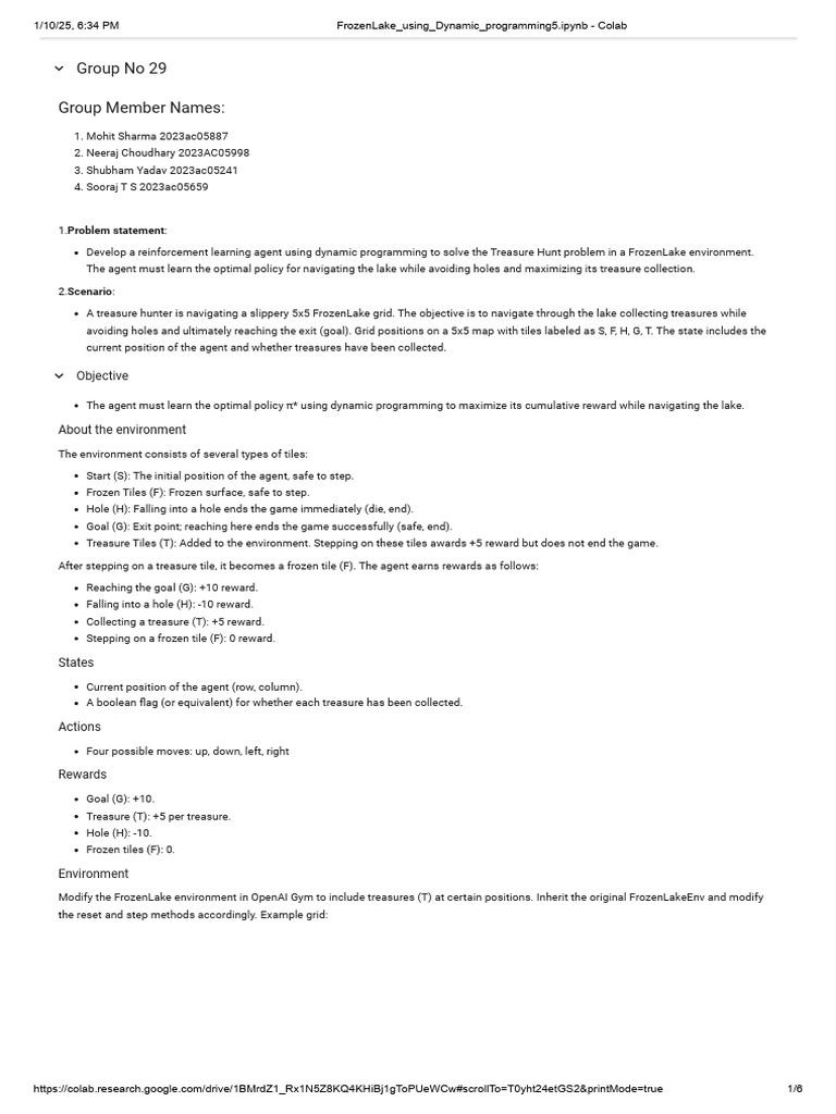 FrozenLake_using_Dynamic_programming5.ipynb - Colab | PDF | Algorithms And Data Structures ...