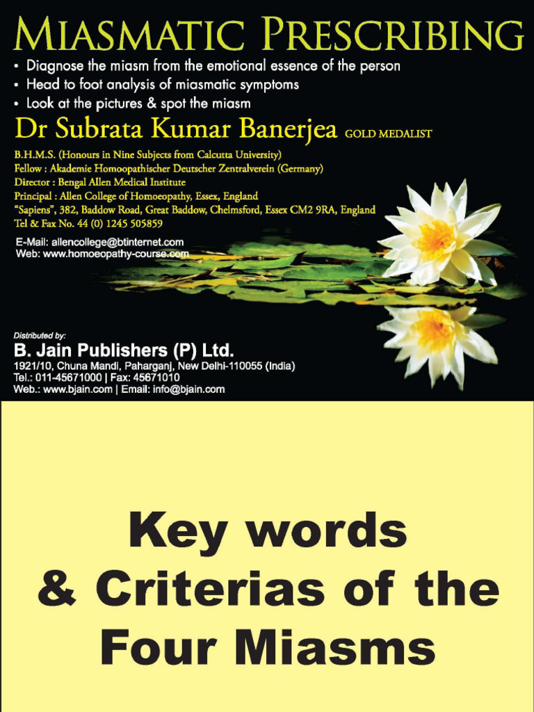 Miasmatic Prescribing | PDF