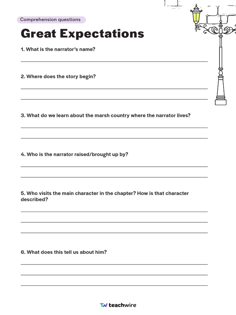 Great Expectations Comprehension Guide | PDF