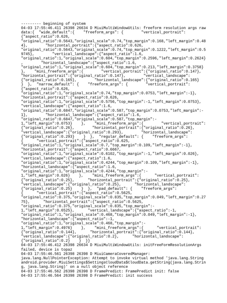 Logcat 1743677794105 | PDF | Computer Architecture | Computing