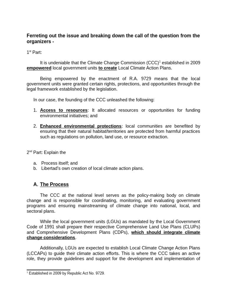 Panel Discussion - Pointers and Ideas | PDF | Climate Change Mitigation ...