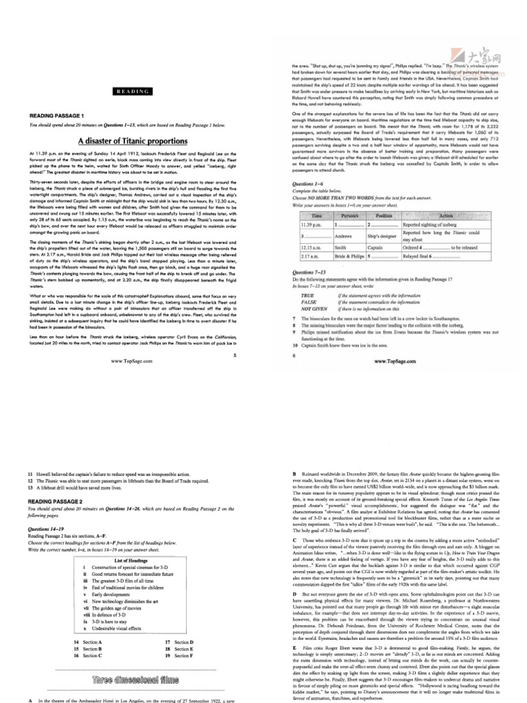 Ielts Simulation | PDF