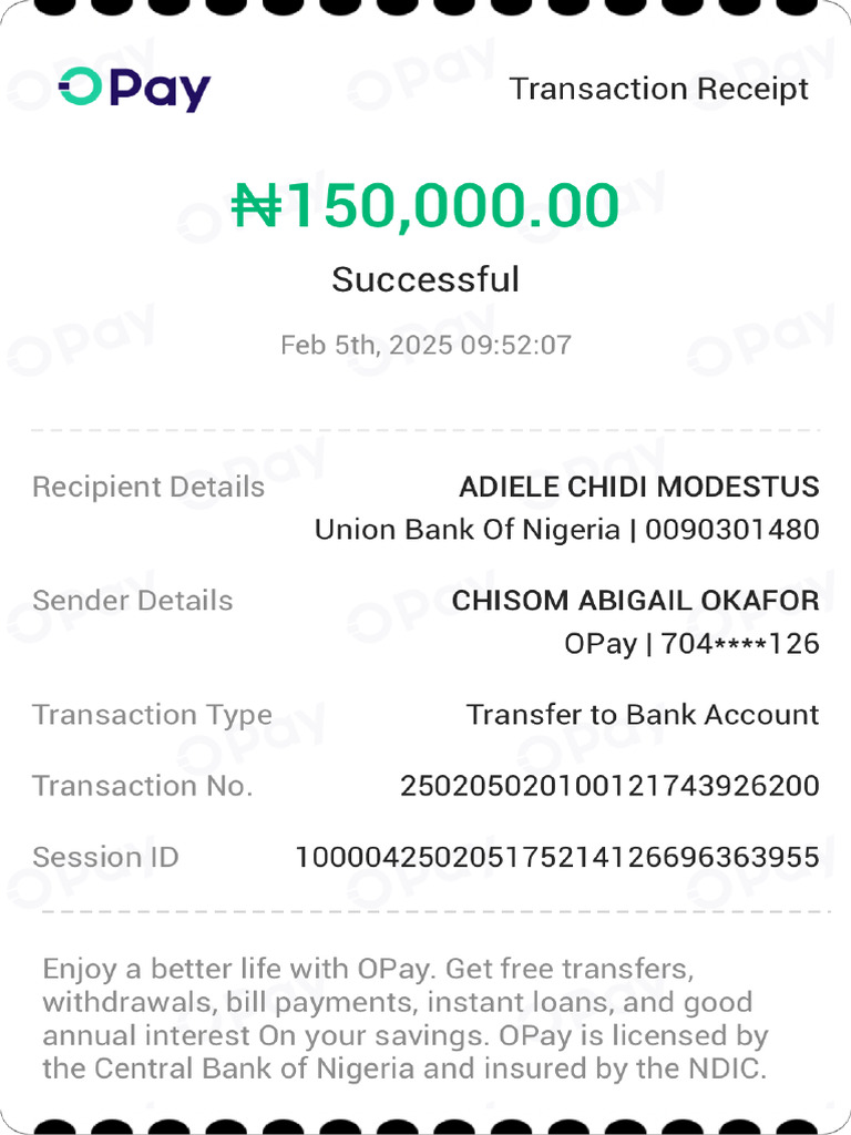 Transaction Receipt-250205020100121743926200 | PDF