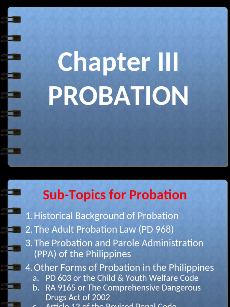 Overview of Probation | PDF | Parole | Probation