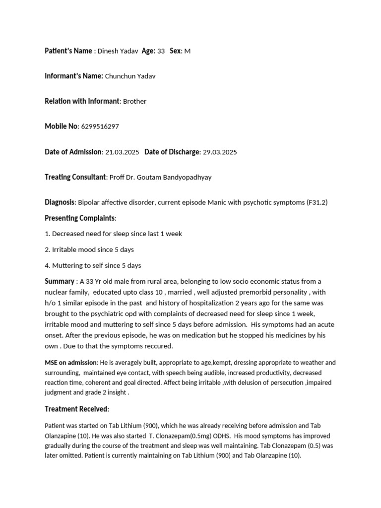 BPAD CASE PRESENTATION | PDF