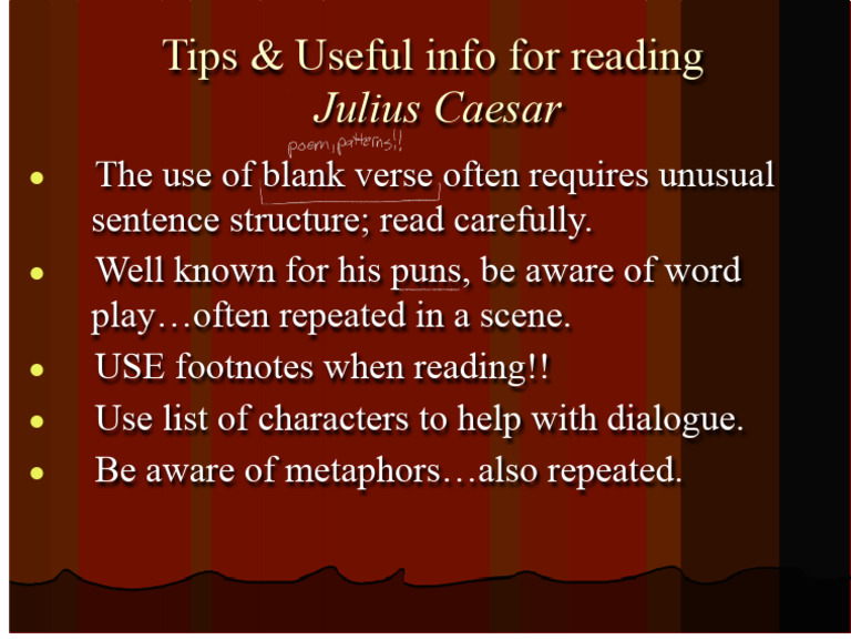 Julius Caesar - Intro Notes 6 | PDF